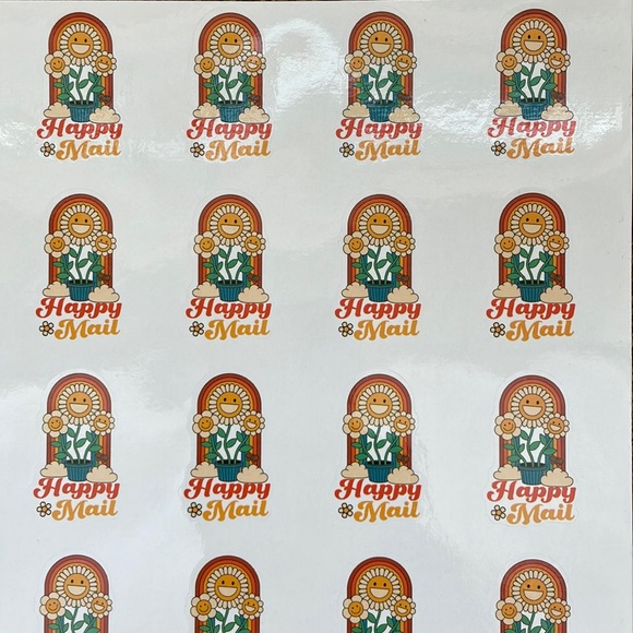shipping | Office | New 48 Piece Super Cute Mini Happy Mail Stickers 4 ...
